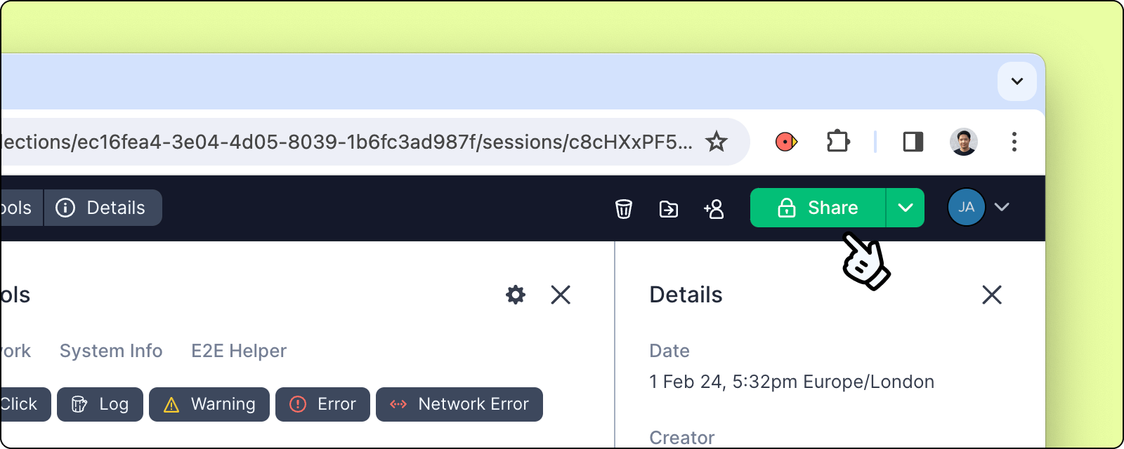Sharing a bug report | Docs