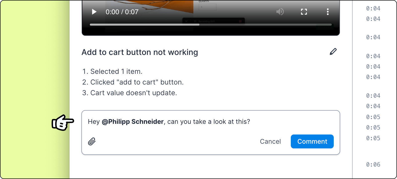 Sharing a bug report | Docs